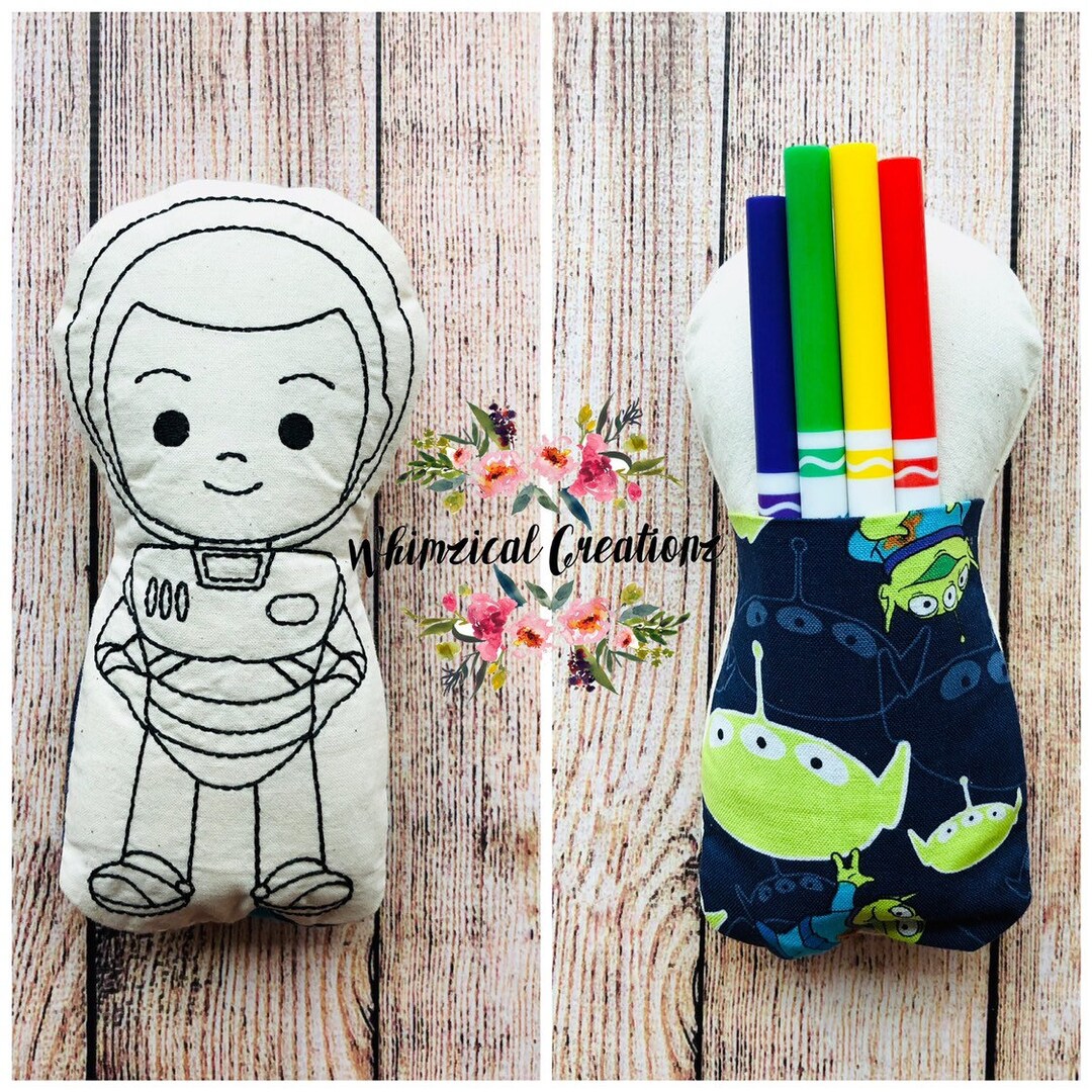 Space Toy Doodle Doll/ Stuffie/ Coloring Doll/ Washable/ Quiet Book - Etsy