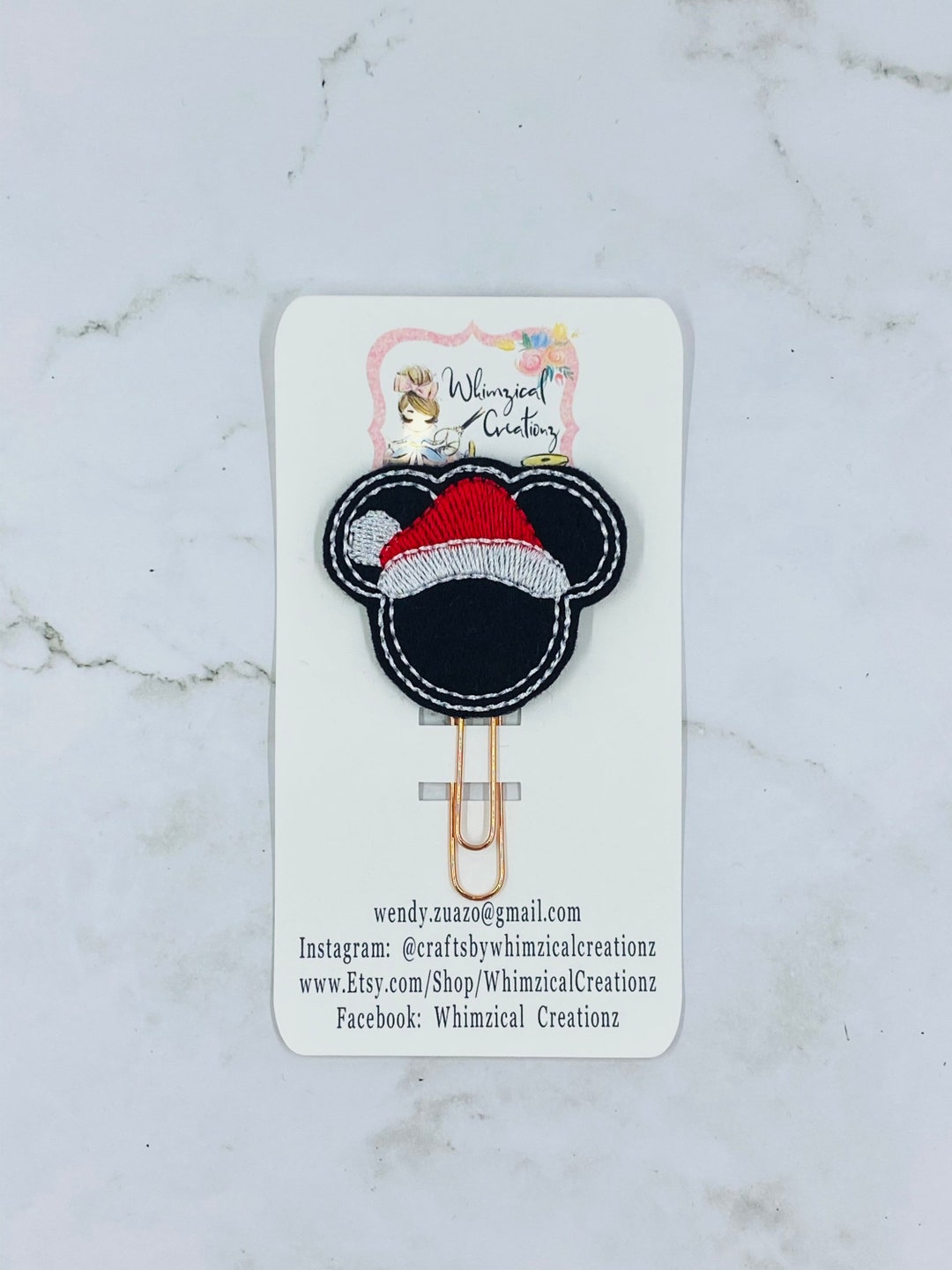 Mr Mouse Santa Planner Clip / Bookmark - Etsy