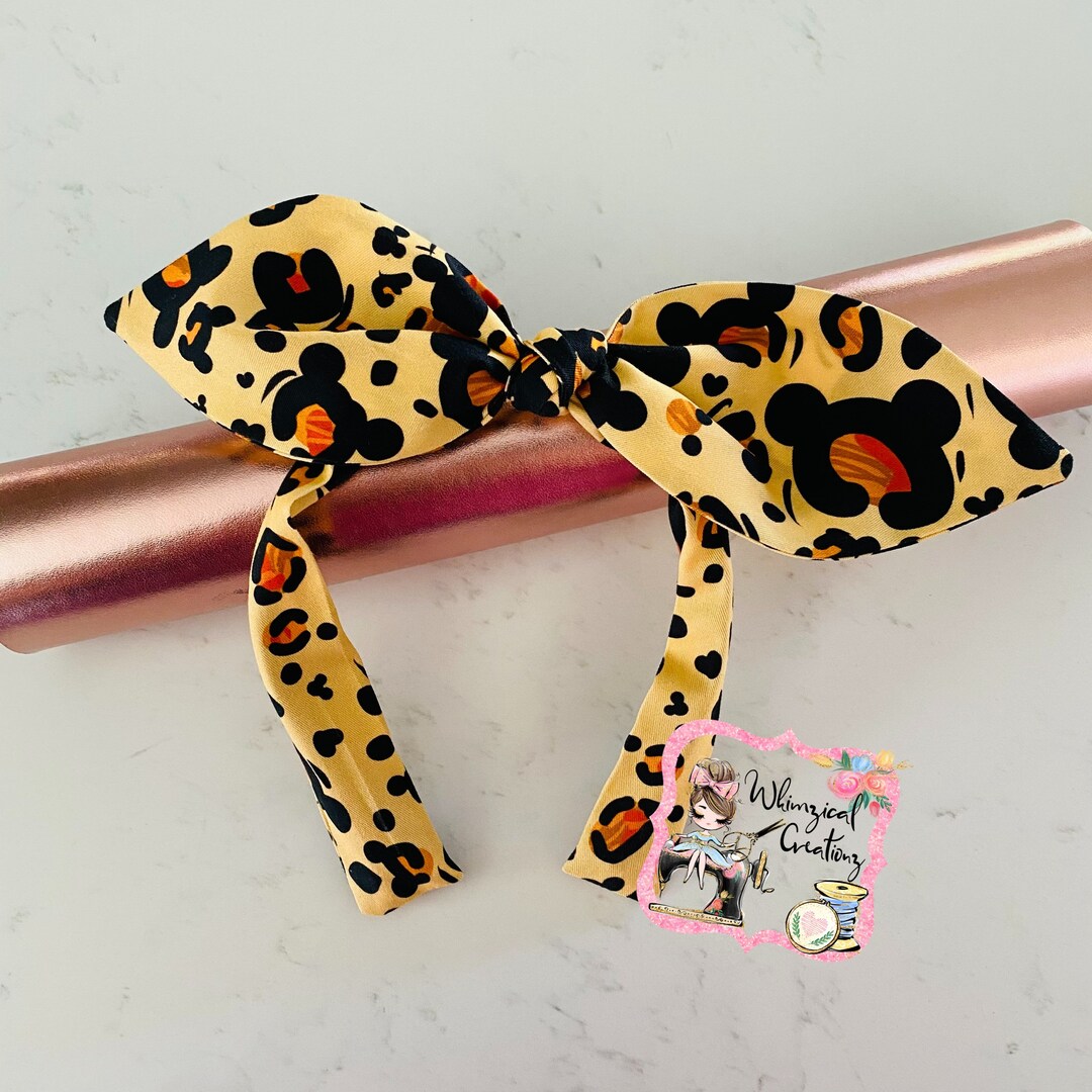 Cheetah Mickey Anudada Diadema, Nudo De Lazo, Accesorios Disneybounding ...