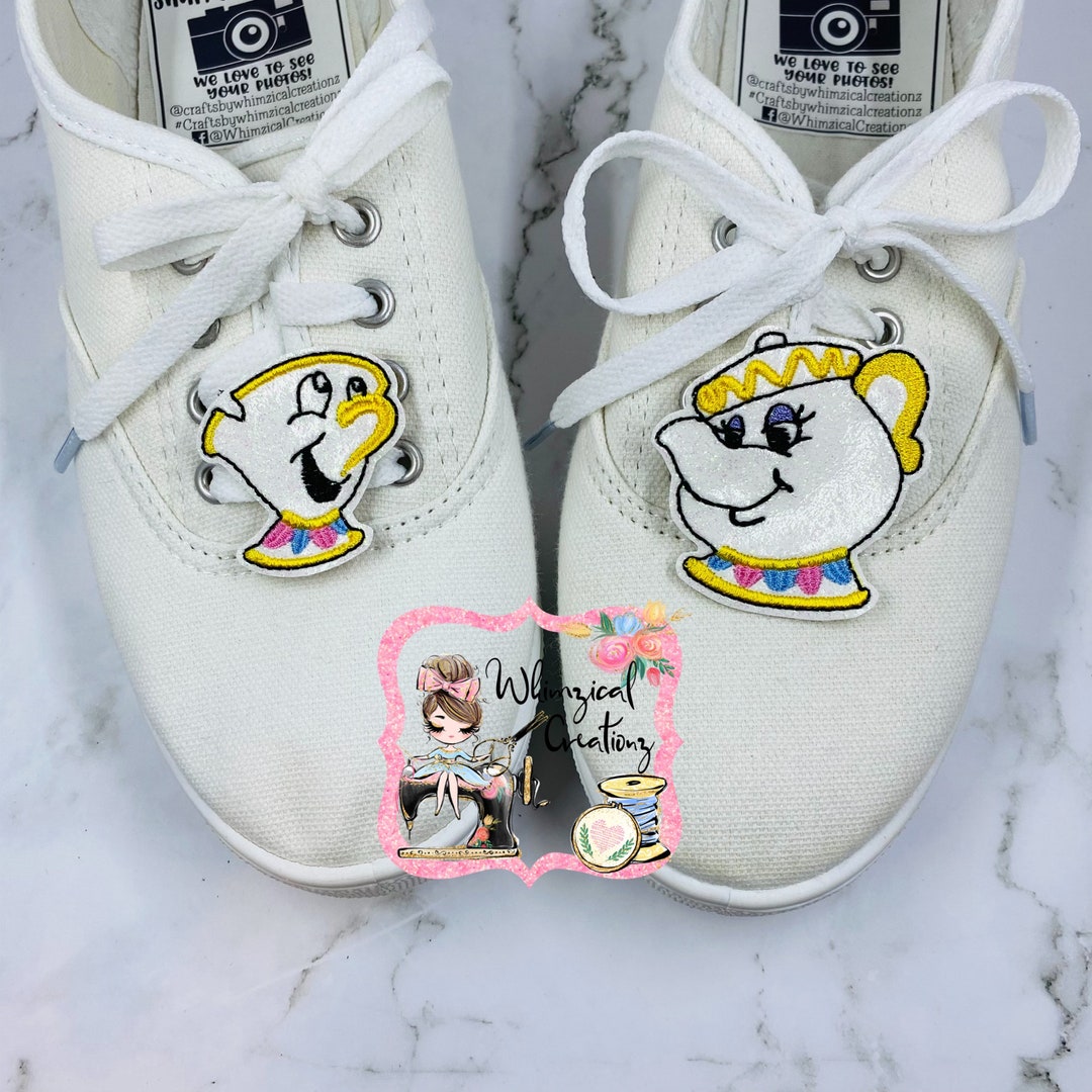 Shoe Clips, Chippy and Momma Potts Shoe Clips, Cosplay Costume Disney ...
