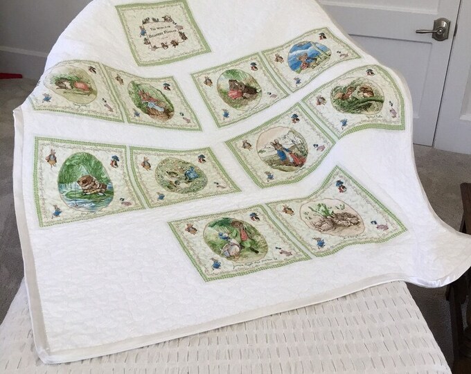 Peter Rabbit Baby Blanket Beatrix Potter Nursery Minky Baby Blanket ...
