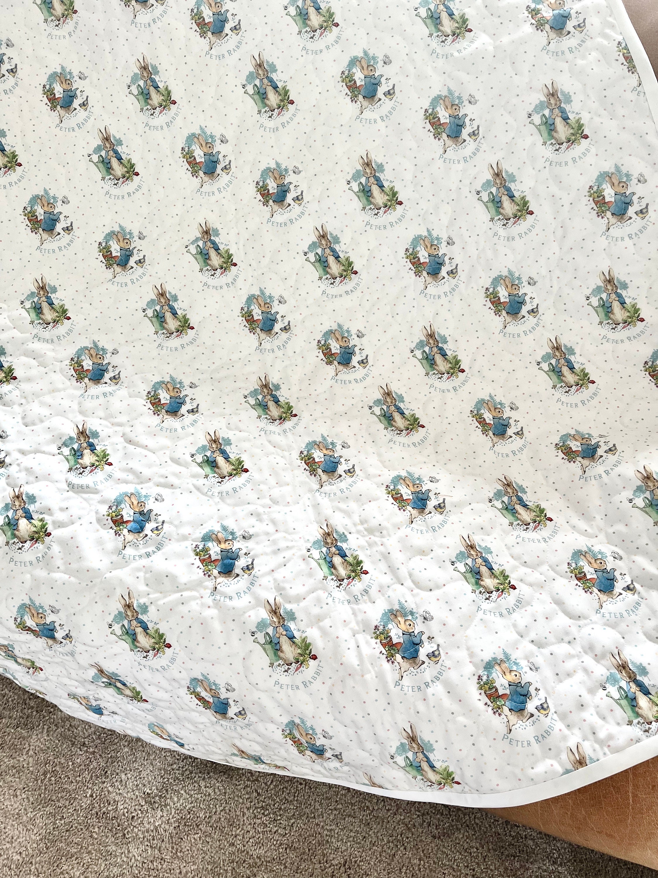 Peter Rabbit Baby Toddler Quilt, Blanket, Peter Rabbit Nursery Decor ...