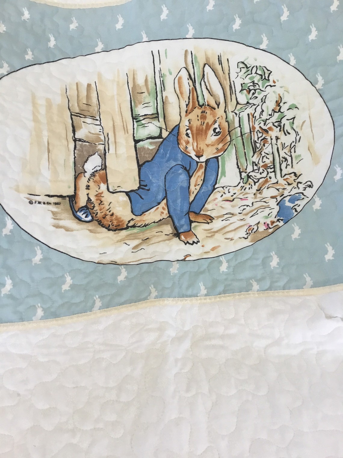 Peter Rabbit Creeping Under the Gate Into Mr. Mcgregors Garden. Beatrix ...