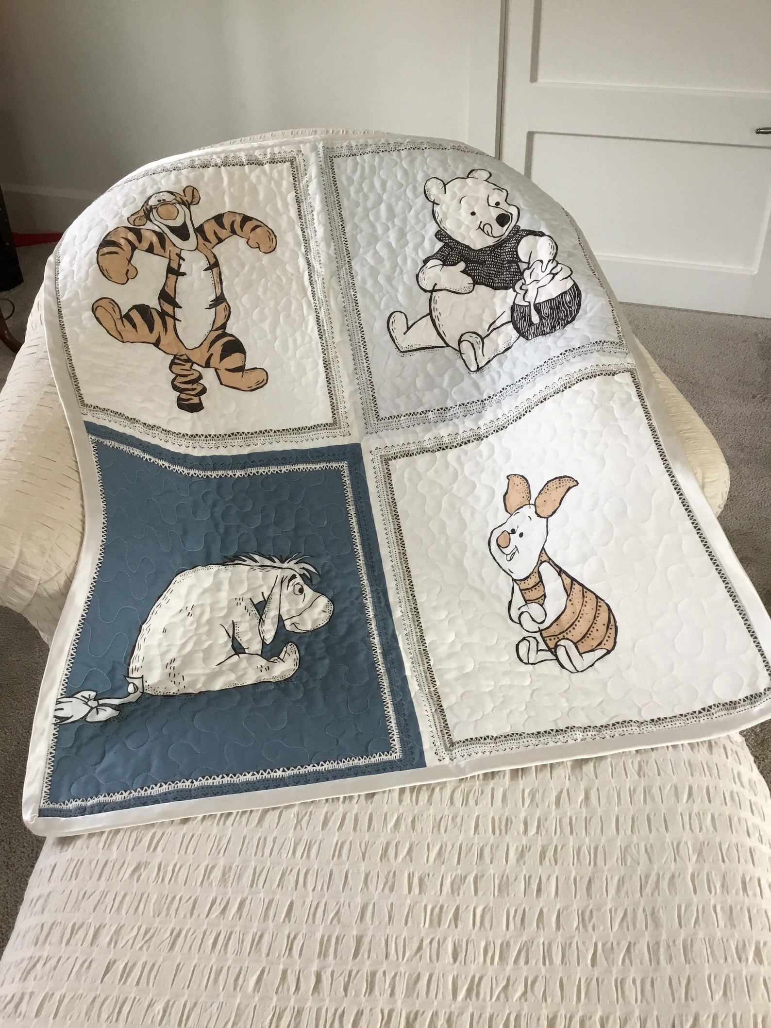 Winnie the Pooh Eeyore Tigger and Piglet Baby Quilt - Etsy