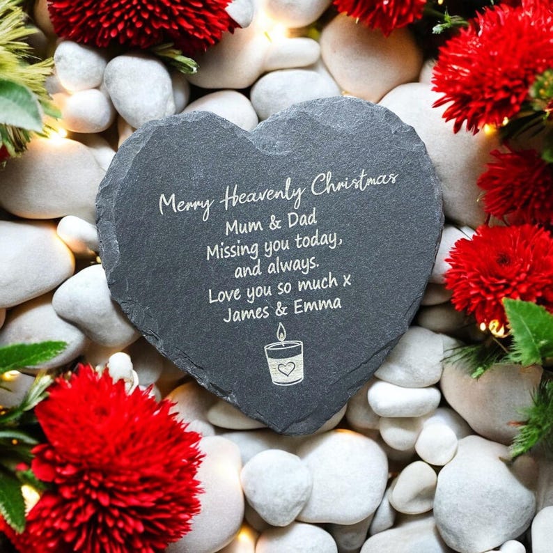 Baby Born Sleeping Grave Memorial Ornament, Personalised Engraved Slate ...