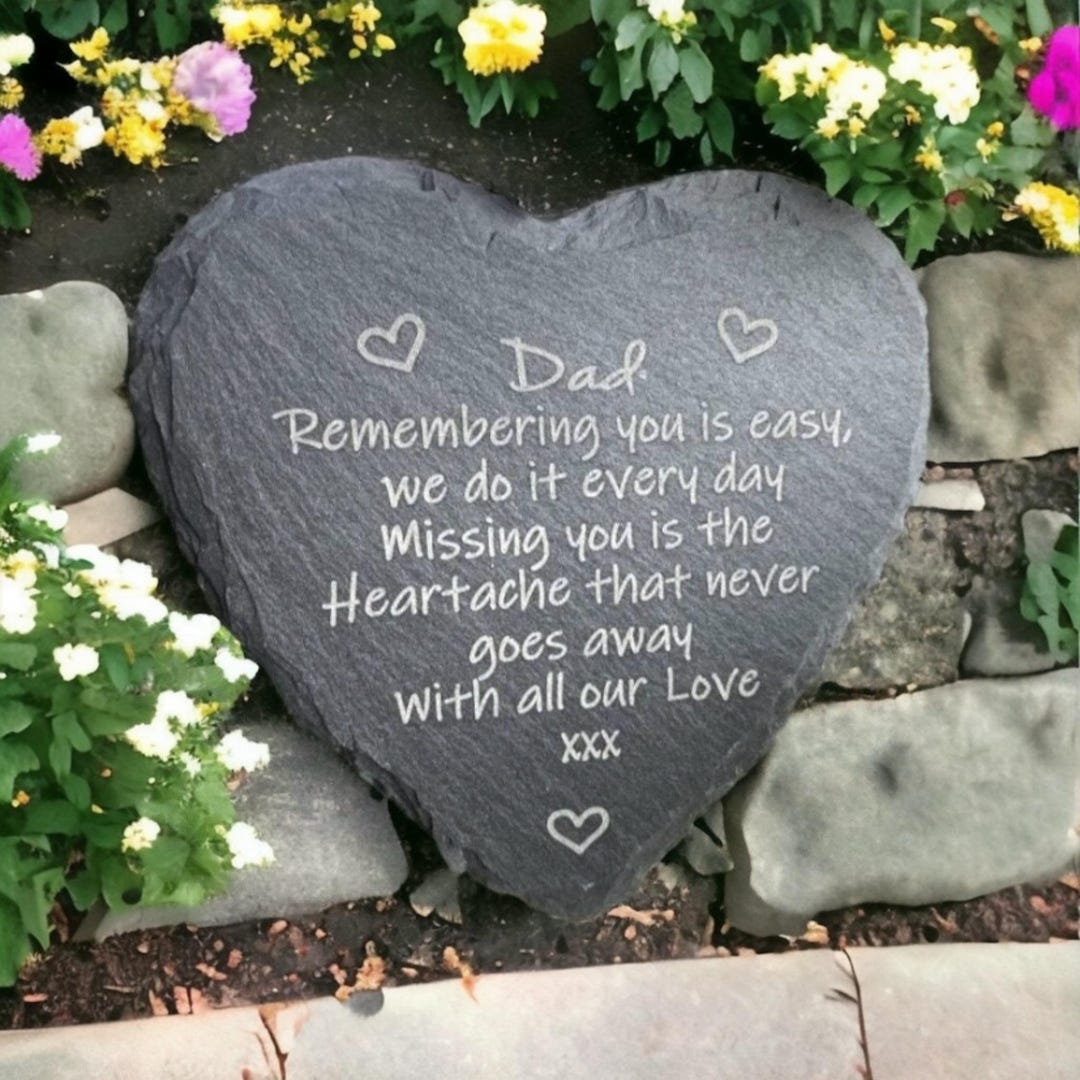 Dad Grandad Father Day Grave Memorial Ornament Decoration, Birthday in ...