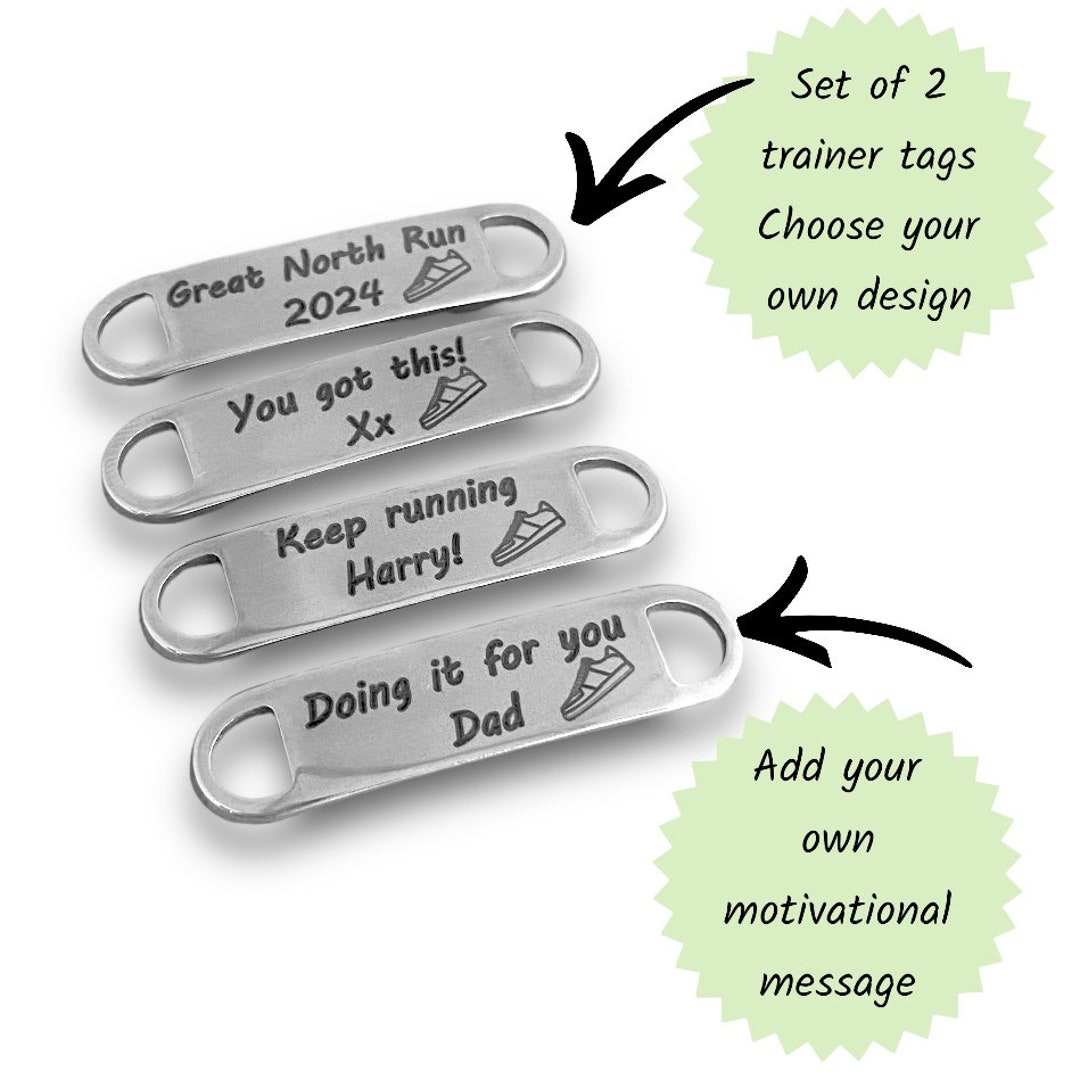Trainer Tags, Good Luck Running London Marathon Gifts for Women Men ...