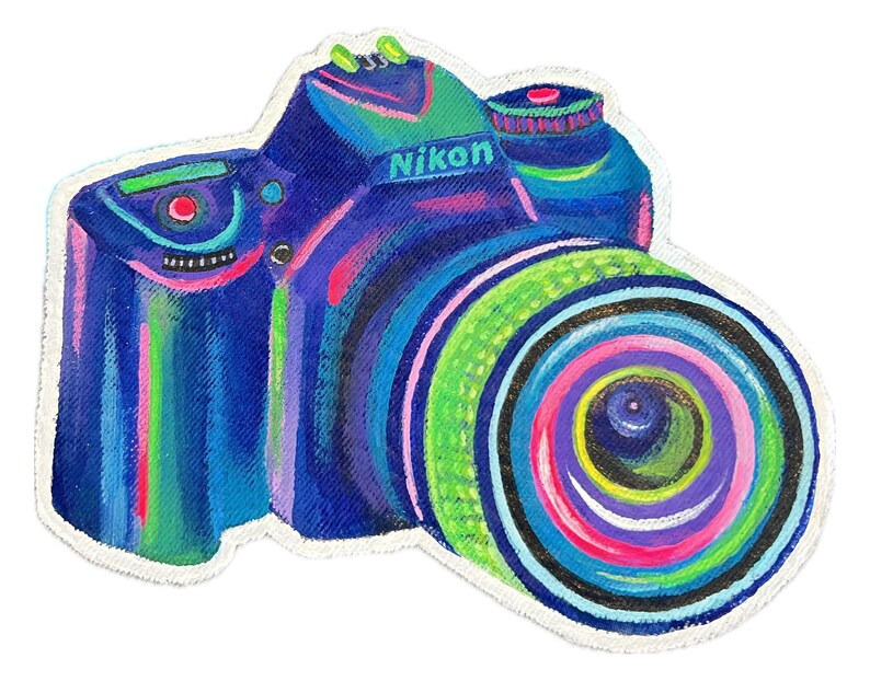 Colorful Nikon Camera Art - Etsy