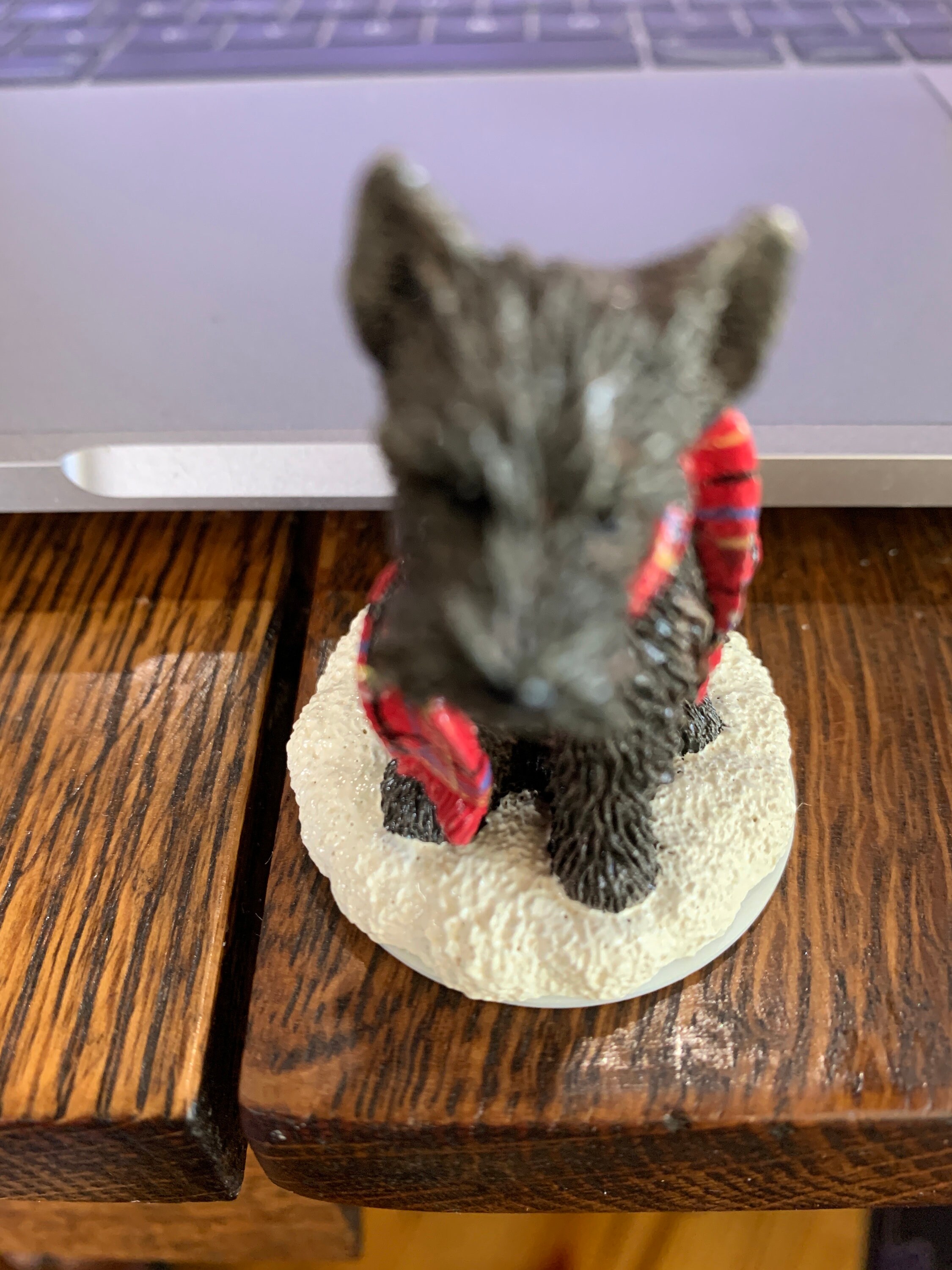 RARE Scottie Dog Figurine Red Plaid Fringed Scarf Vintage All of ...