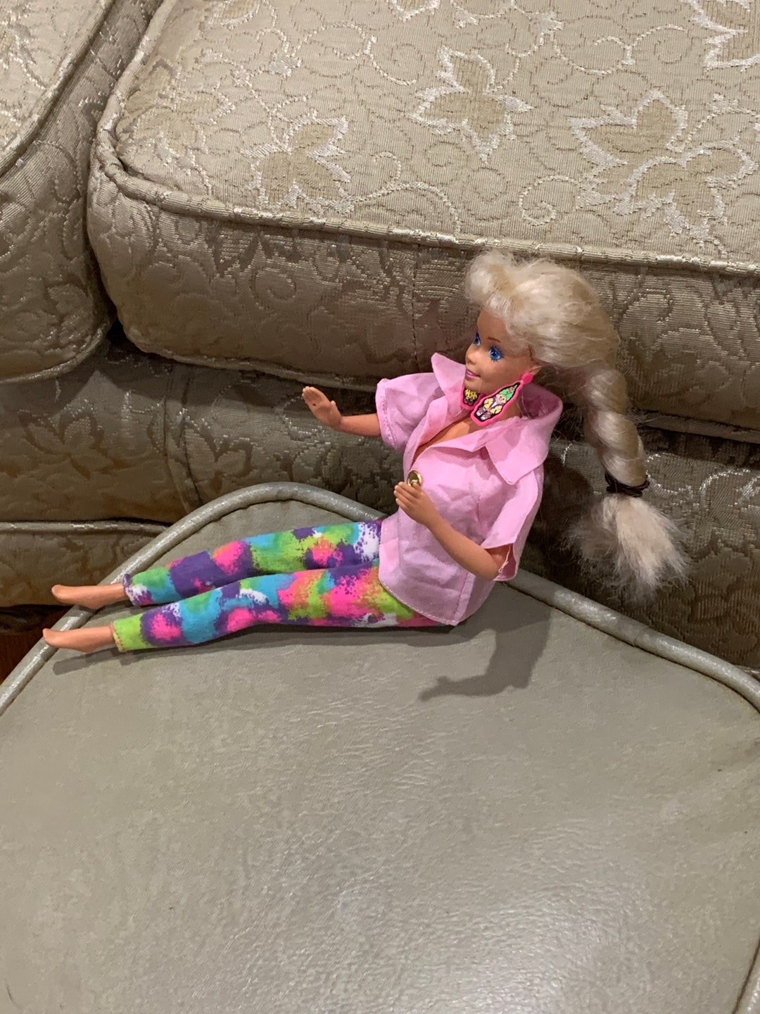 1966 Barbie Doll Tan Malibu Twist & Turn Blonde W Outfit W Dangle ...