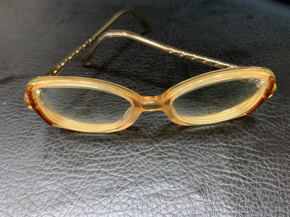 RARE 70s Pathway Butterscotch (marked) Eye Glass Deco… - Gem