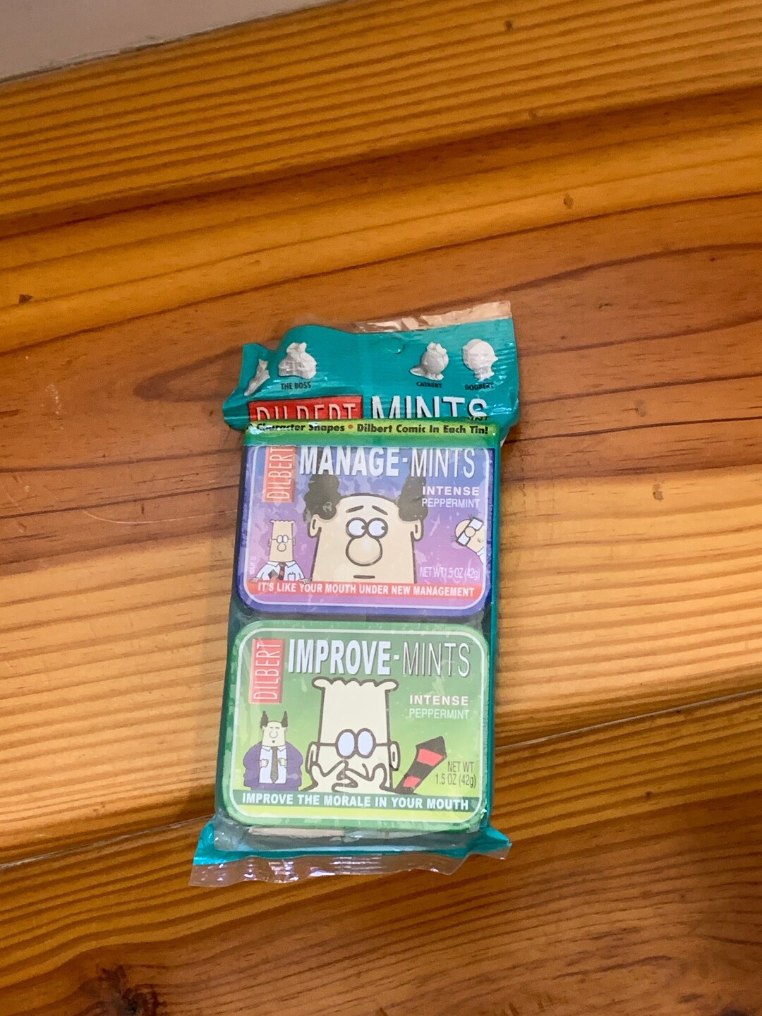 90s DILBERT TINS (2) Sealed in Pack Collectible Manage-mints Improve ...