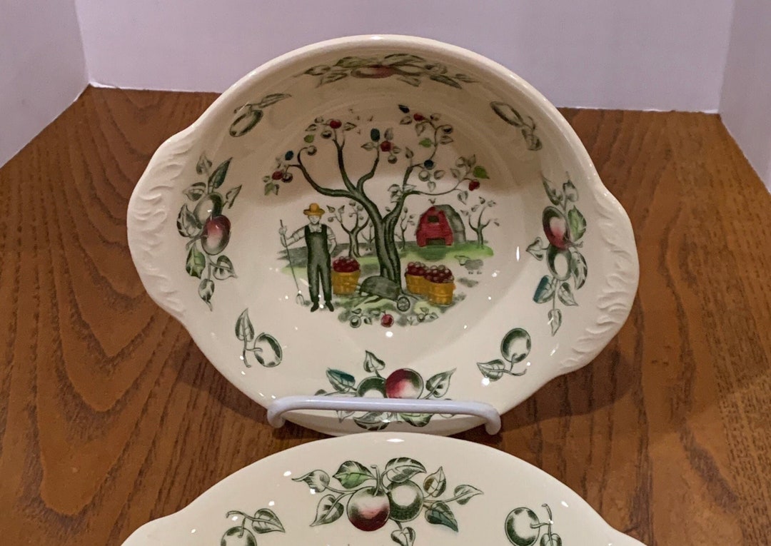 RARE APPLE HARVEST Cereal 7 1/4 Lugged Bowl One 1 Vintage Very Rare ... RARE APPLE HARVEST Cereal 7 1/4 Lugged Bowl One 1 Vintage Very Rare ...