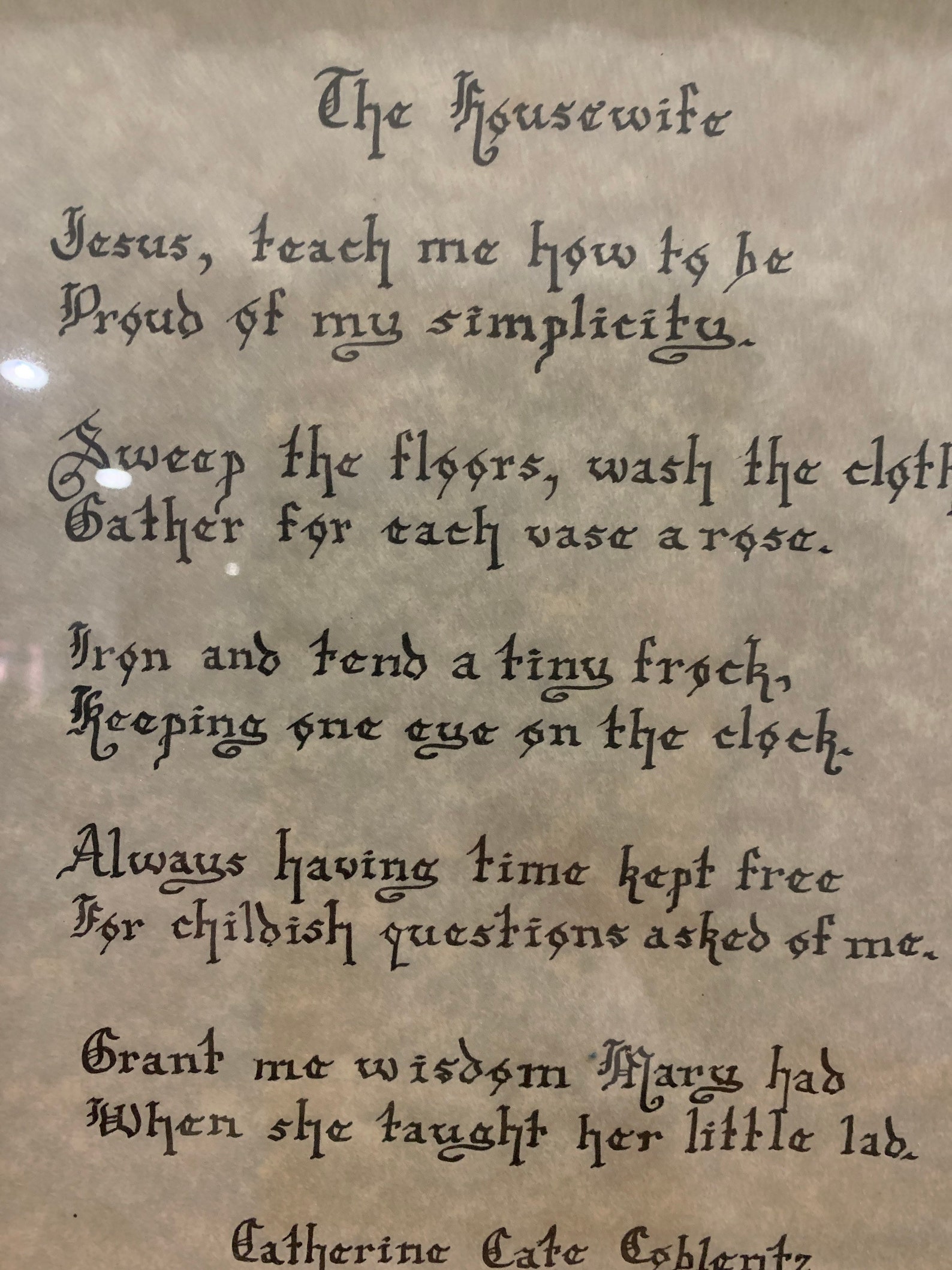 Rare THE HOUSEWIFE Poem Vintage Framed Handmade Paper Mache Frame ...