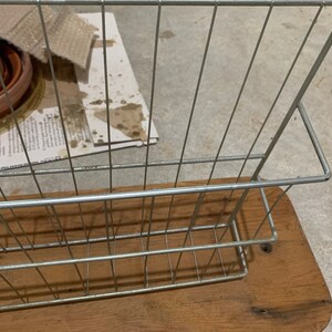 Metal Wire Rack Wall Hangs Industrial Vintage Approx 37”w, 15”h, 3.5”d ...