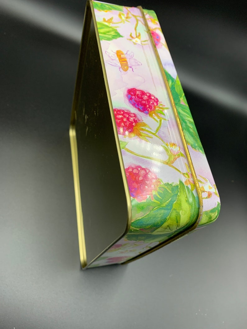 Rare 80s RASPBERRIES TIN CONTAINER Square Collectible 8 1/2 X - Etsy
