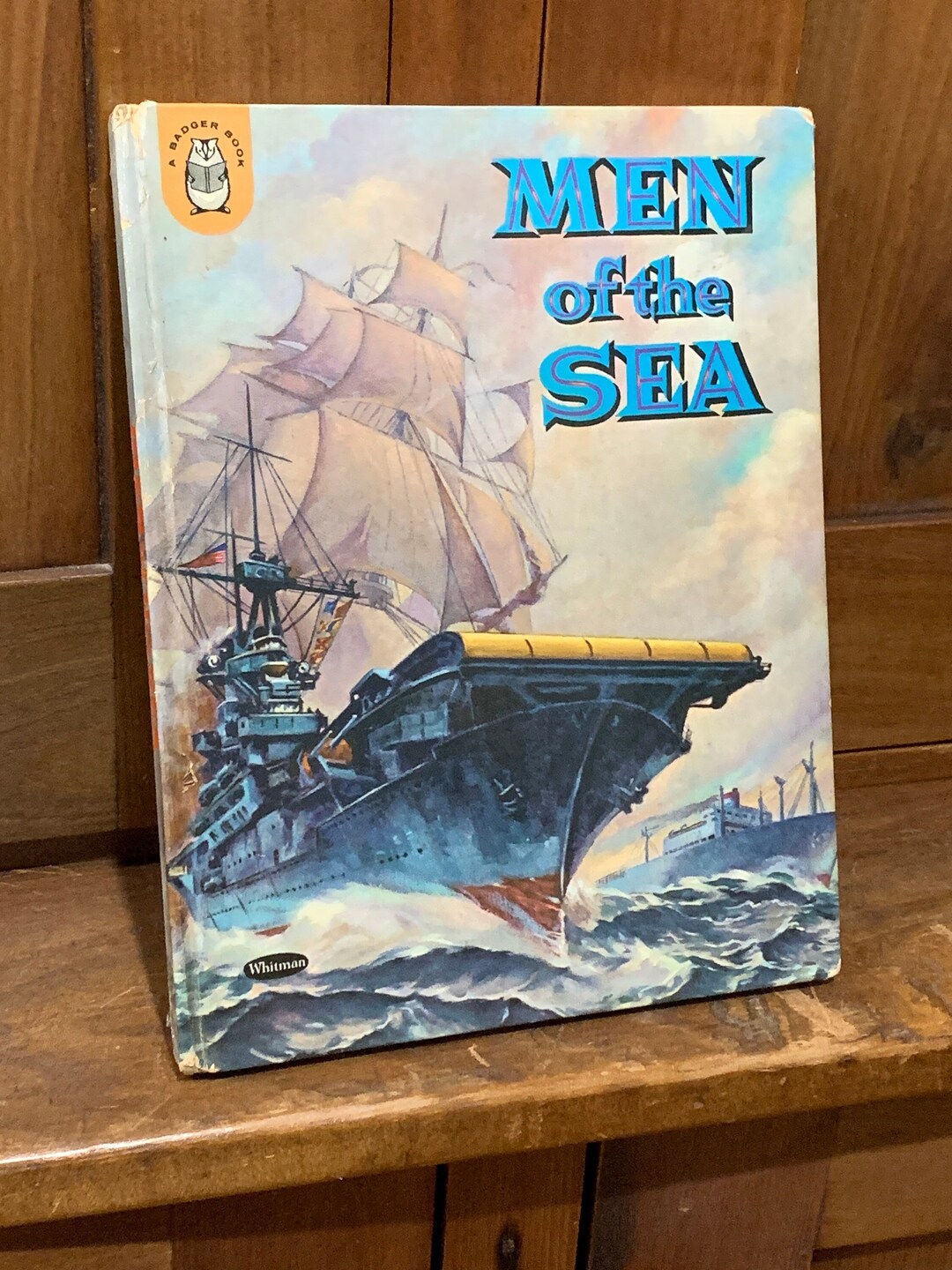 1959 MEN OF the SEA Famous Ship Captains History Whitman Badger Book 92 ...