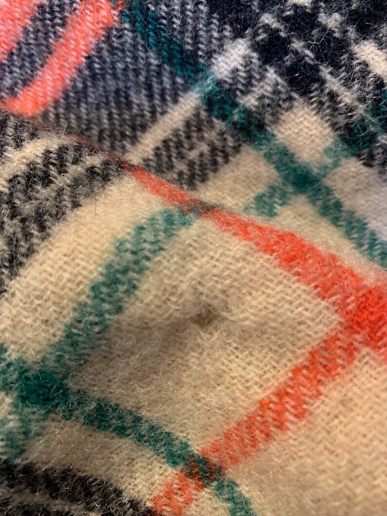 Vintage Virgin WOOL BLANKET 66” X 108” Virgin JC Penney Golden Dawn ...