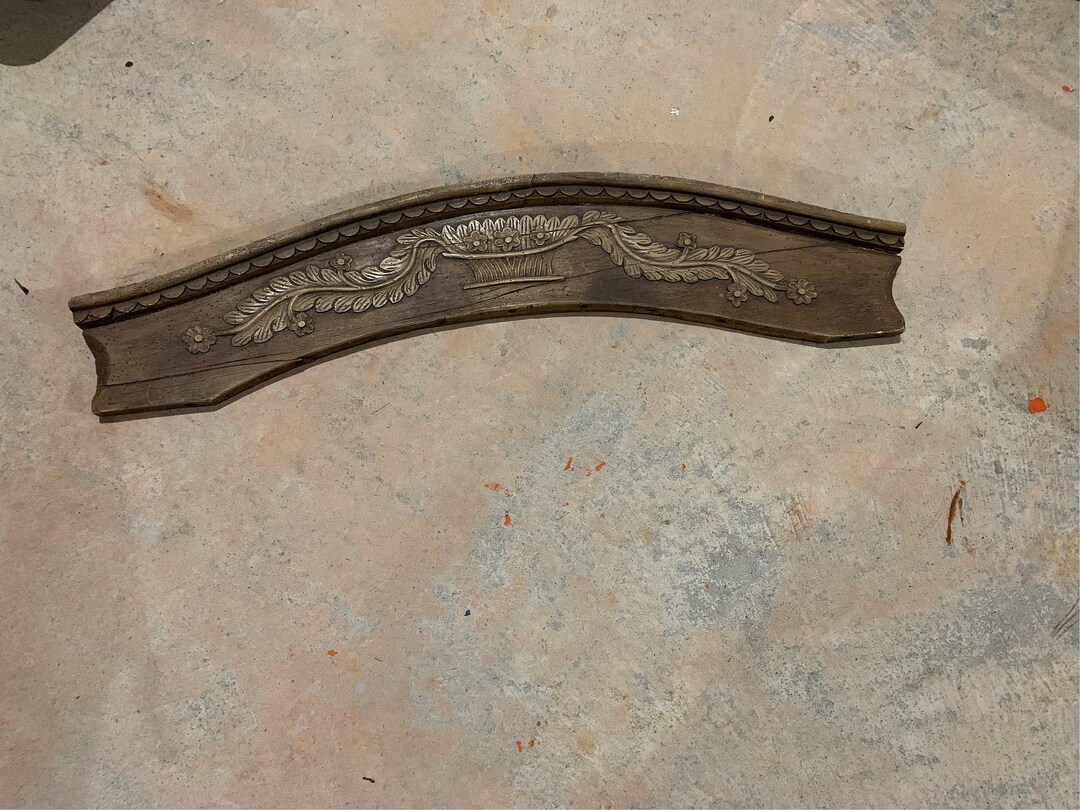 REDUCED Rare TRIM Curved Wood Carved Decorative Architectural Salvage ...