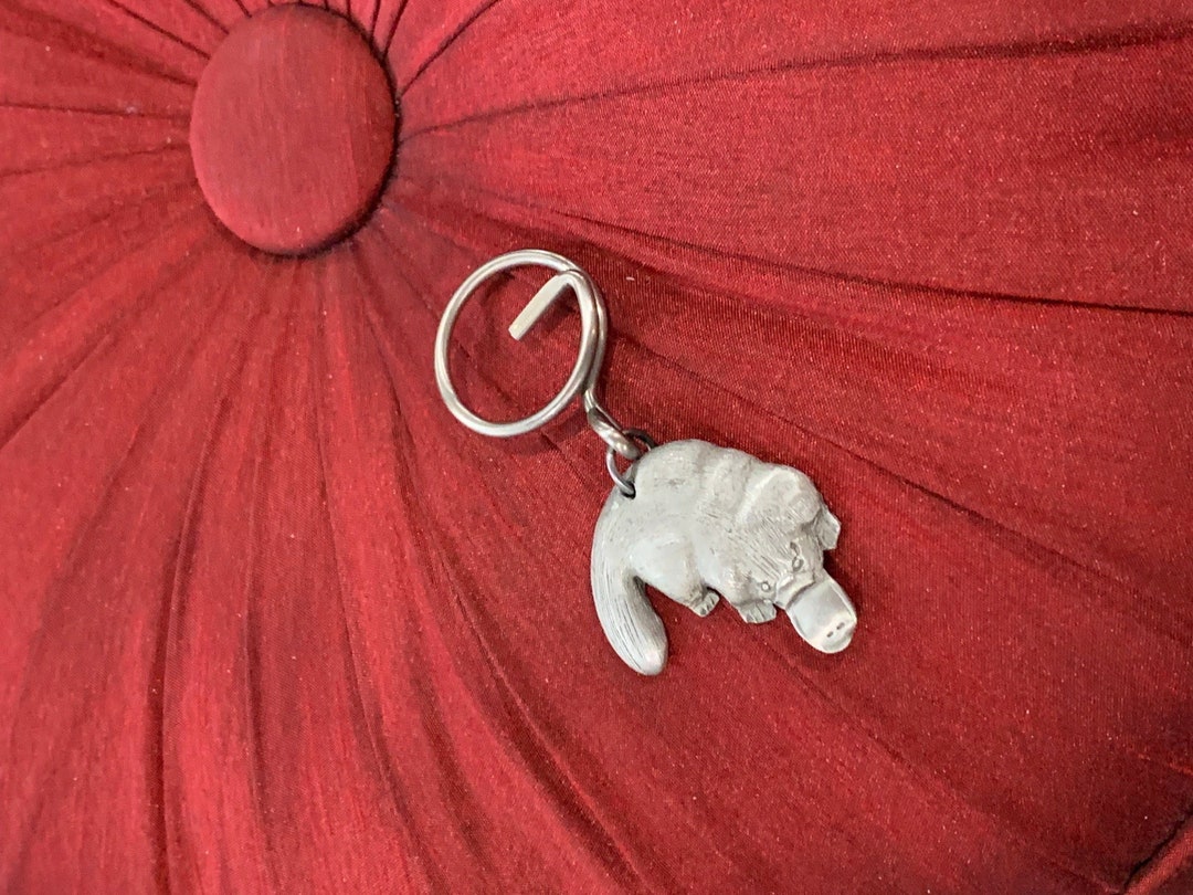 Rare 80s PLATYPUS AUSTRALIAN KEYCHAIN Key Ring Chain Authentic - Etsy