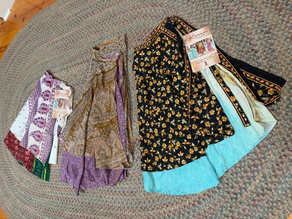 Vintage SKIRT KARIZA Lehenga Sari 100 ways to wear Wr… - Gem