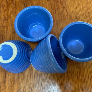 Rare Vintage Bauer Pottery CUSTARD CUP DELPH Blue Hi Fire - Etsy