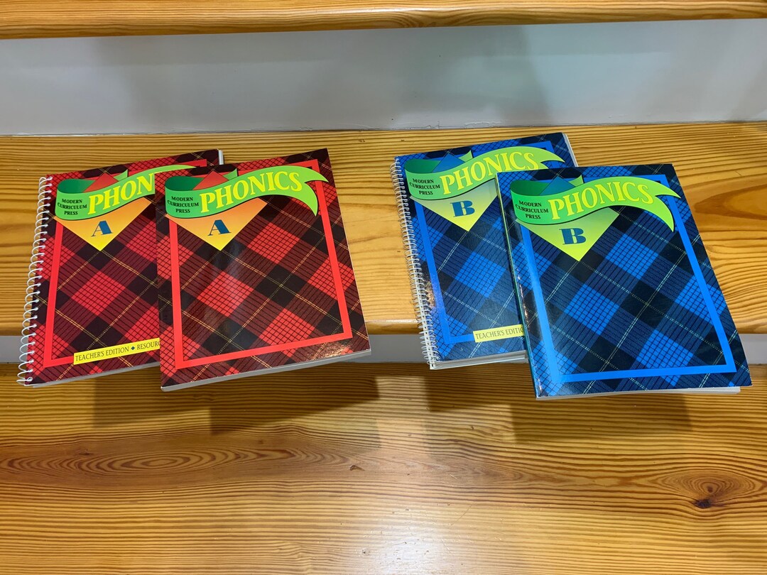 PHONICS MCP PLAID 1991 Teach Reading Unused Student Book With Spiral ...