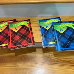 PHONICS MCP PLAID 1991 Teach Reading Unused Student Book With Spiral ...