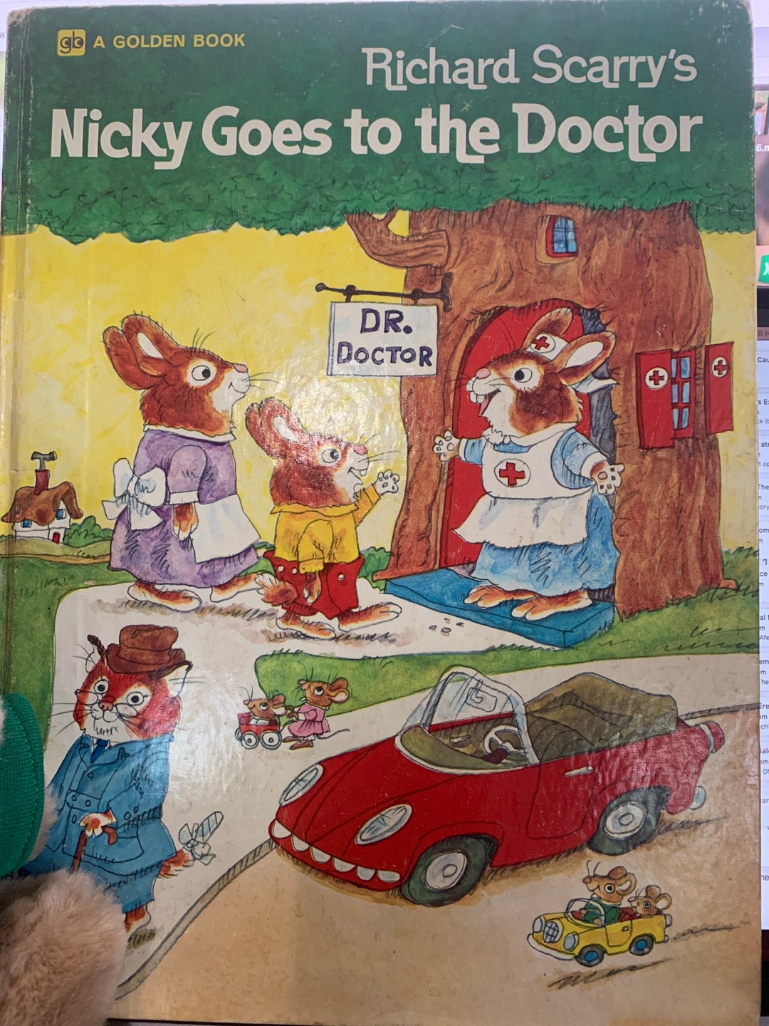 1976 Richard Scarry’s NICKY GOES to the DOCTOR Big Golden Book ...