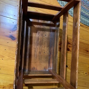 Rare WOOD BOX WHEELS Handcrafted 21 5/8” Long X 13 5/8”d X 20 1/4”h ...