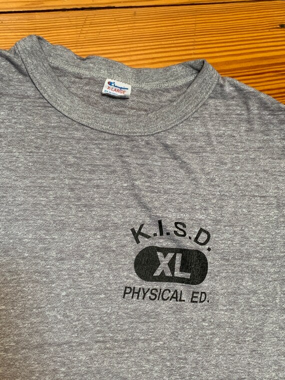 RARE Champion 80s K.I.S.D Physical Ed. T Shirt Tee Ki… - Gem