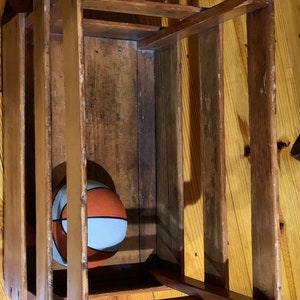 Rare WOOD BOX WHEELS Handcrafted 21 5/8” Long X 13 5/8”d X 20 1/4”h ...