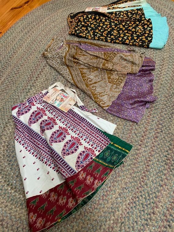 Vintage SKIRT KARIZA Lehenga Sari 100 ways to wear Wr… - Gem