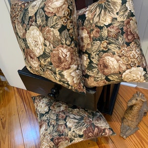 Vintage FLORAL TOSS PILLOW One Throw Rectangle 12” X 14” Soft Plus ...