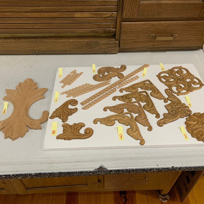 Wood Carved Applique - Etsy