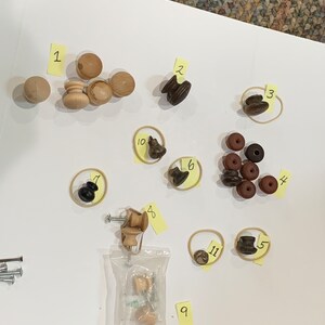 Solid Wooden Knob(s) Vintage Choose ONE # From Variations Hardware - See PHOTOS and Description ...