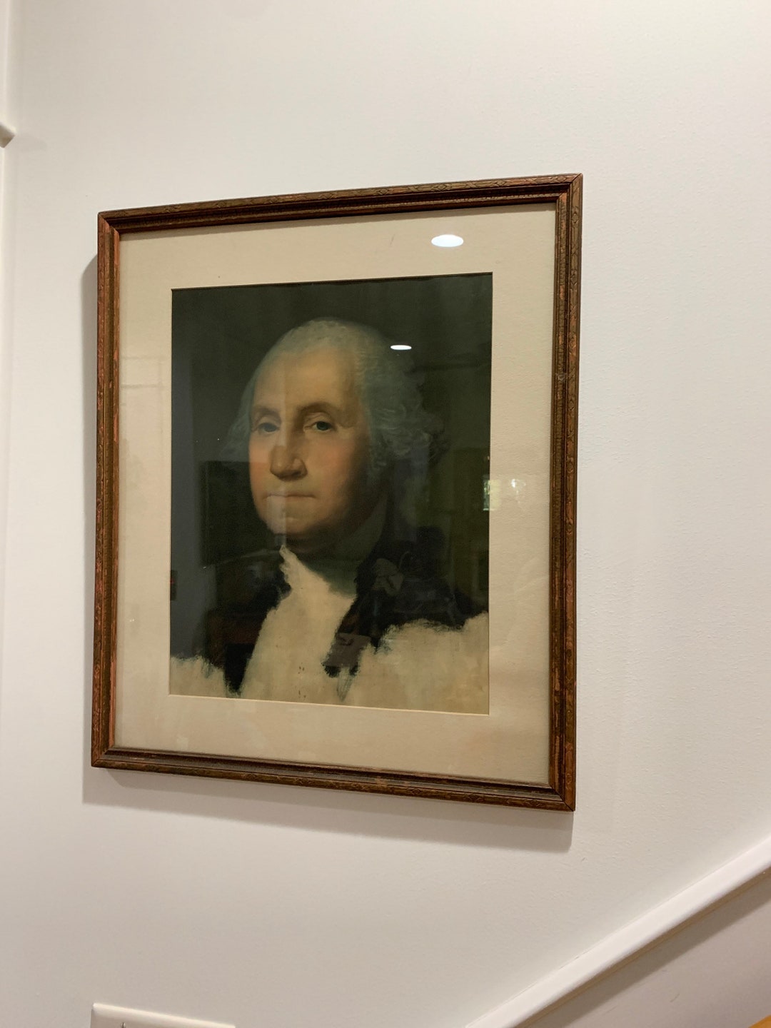 Rare Antique George Washington Portrait the Athenaeum Gilbert Stuart ...