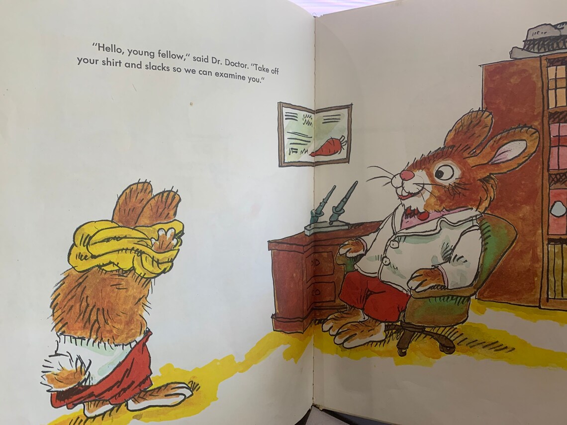 1976 Richard Scarrys NICKY GOES to the DOCTOR Big Golden Book | Etsy