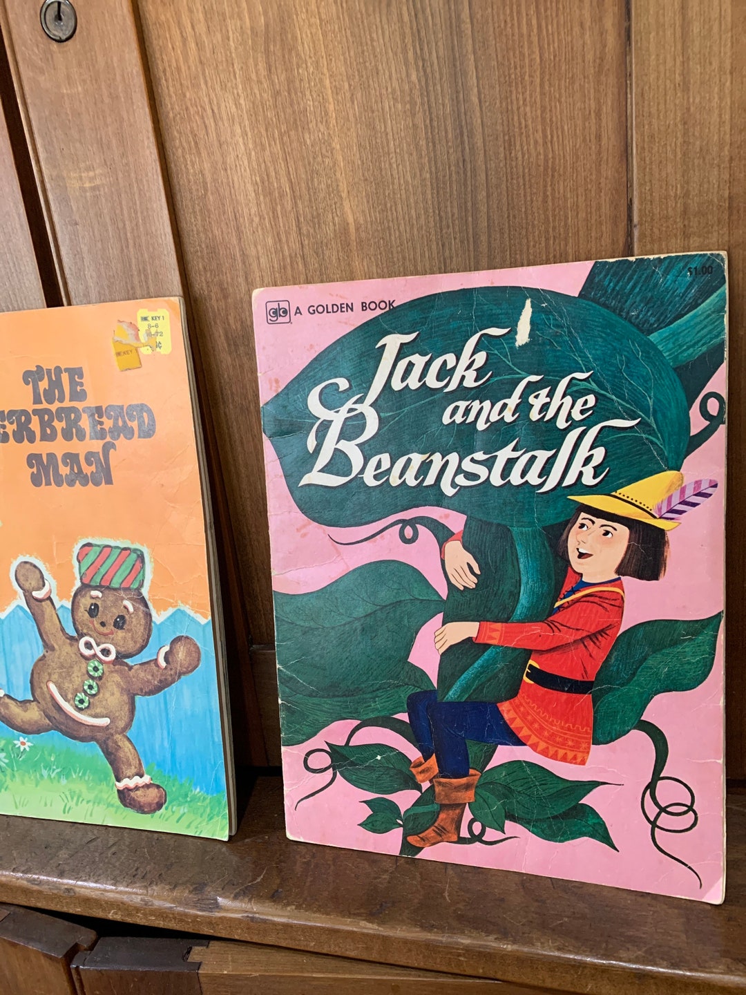 Rare 1965-1972 ONE Giant Golden Book Nursery Tales the Gingerbread Man ...