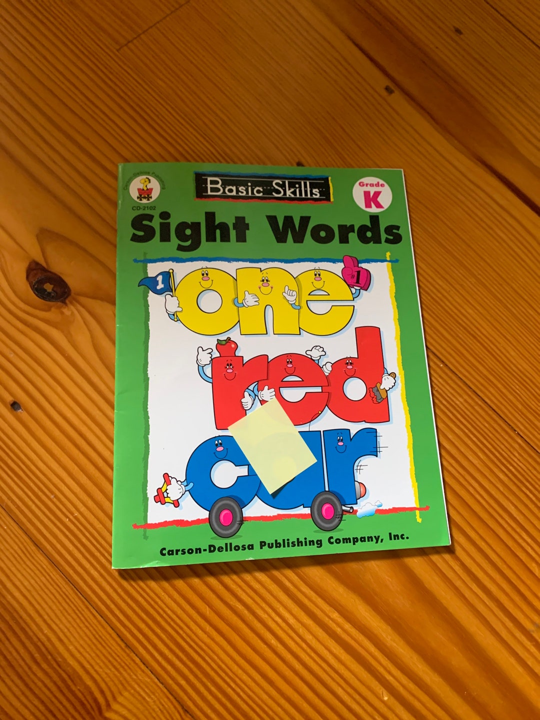 Sight Words Activity Book UNUSED Kindergarten Carson Delosa 32 Pp Color ...
