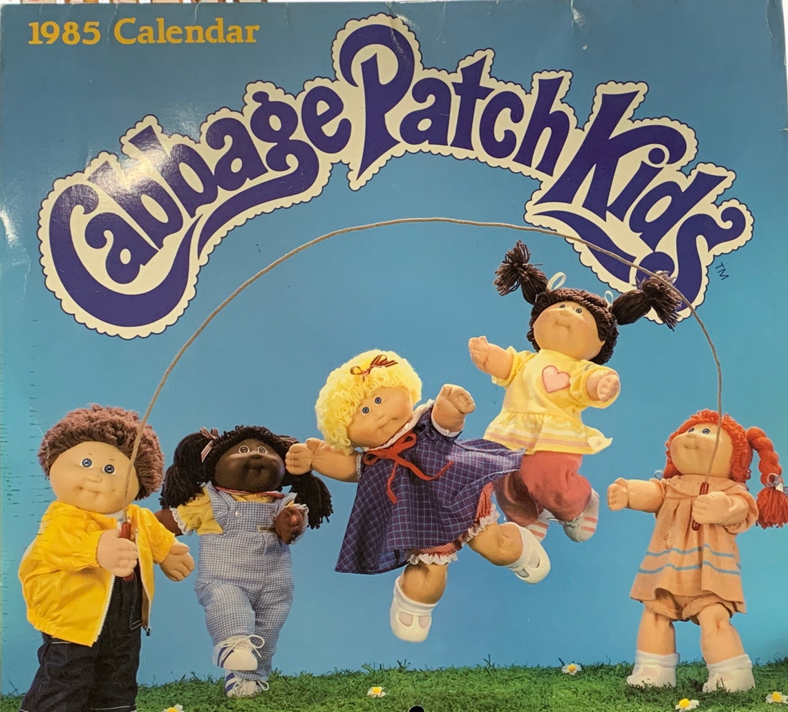 1984 Cabbage Patch Calendar Kids Original 1985 Clean - Etsy