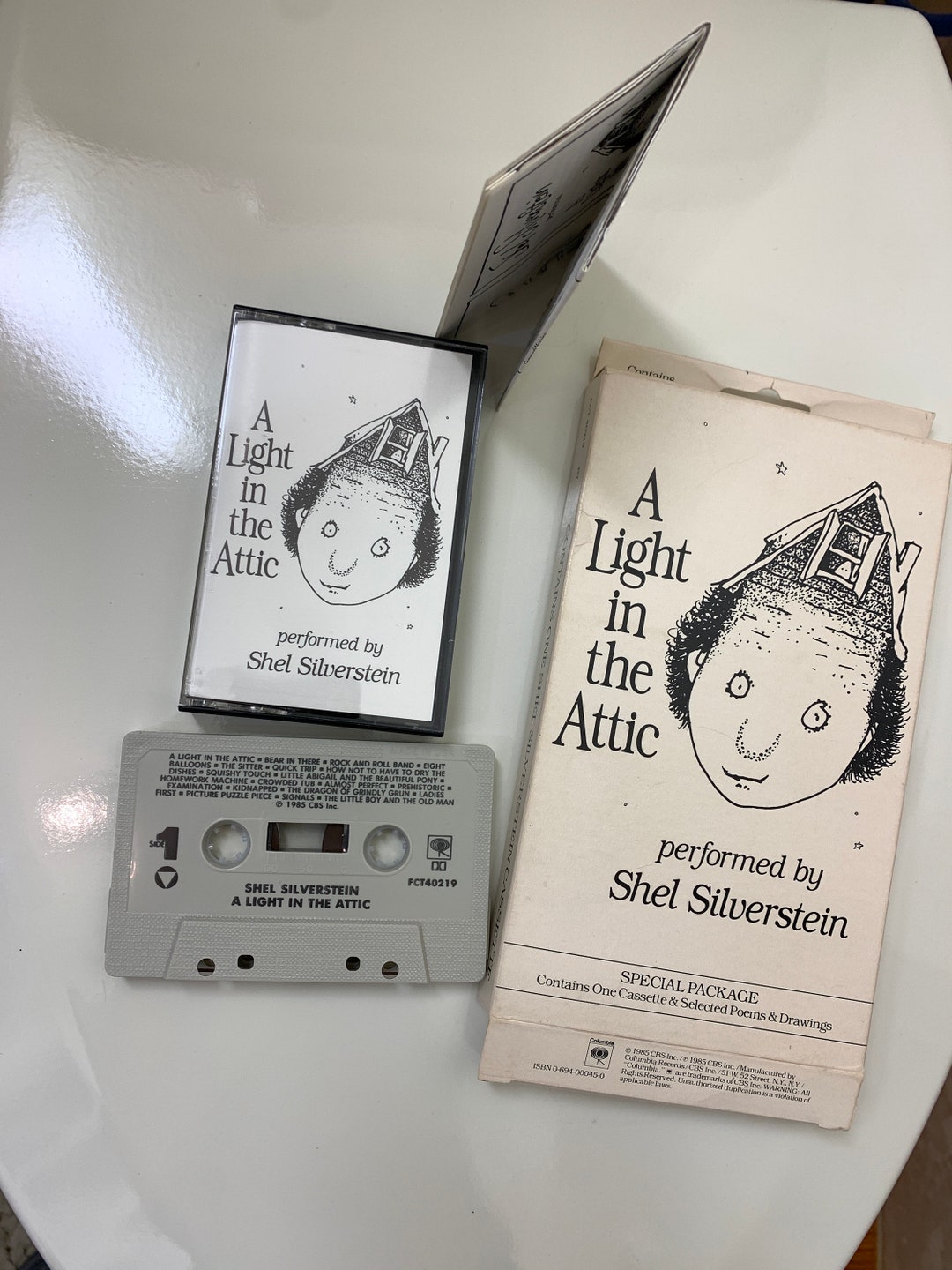 RARE '85 Shel Silverstein A Light in the Attic 40219 GIFT UNUSED Cassette in Jewel "special ...