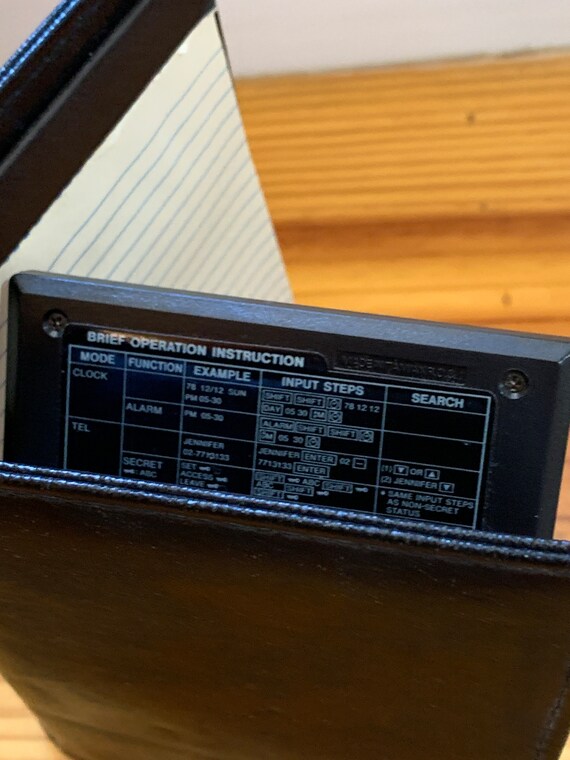 RARE Vintage Logitech Calculator LM-42 in Black Leath… - Gem