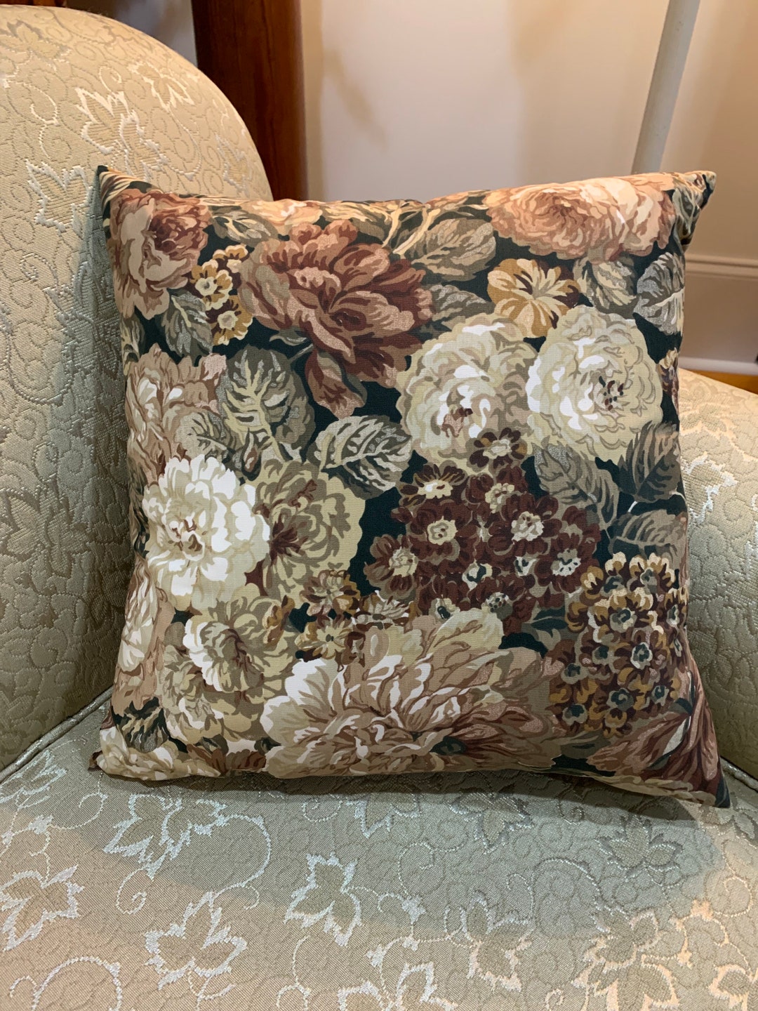 Vintage FLORAL TOSS PILLOW One Throw Rectangle 12” X 14” Soft Plus ...