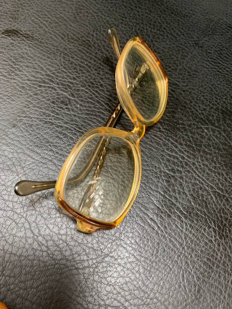 RARE 70s Pathway Butterscotch marked Eye Glass Decor Frames - Etsy