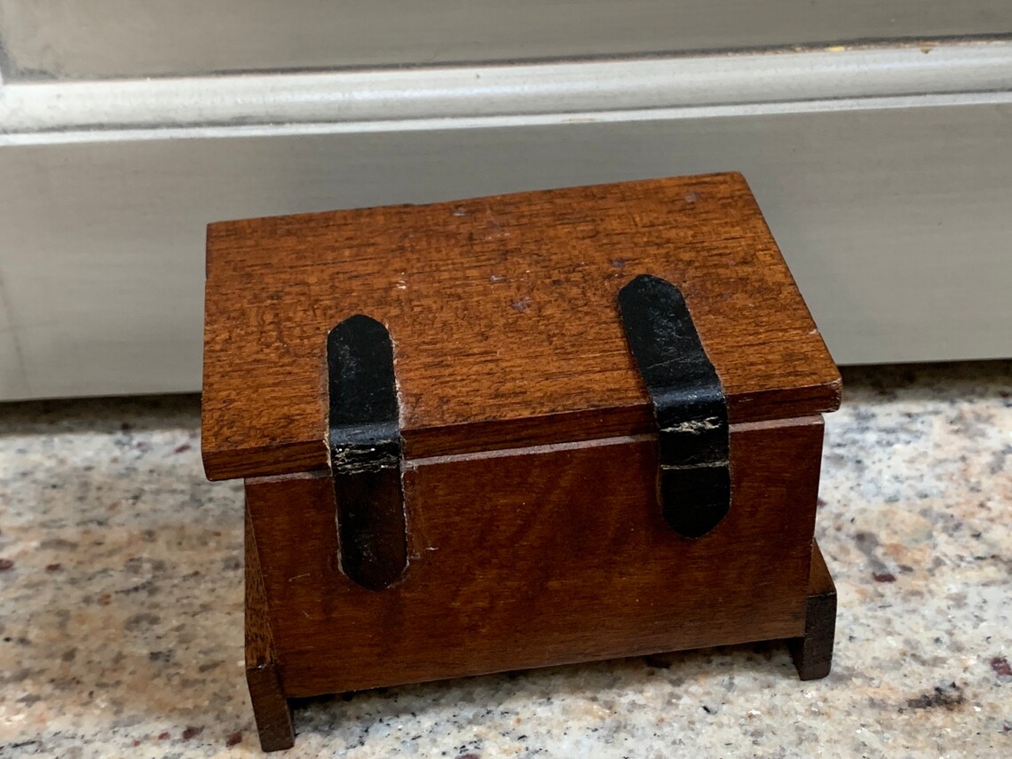 RARE 70s Colonial Toy Box Dollhouse Furniture Metal Eagle on - Etsy
