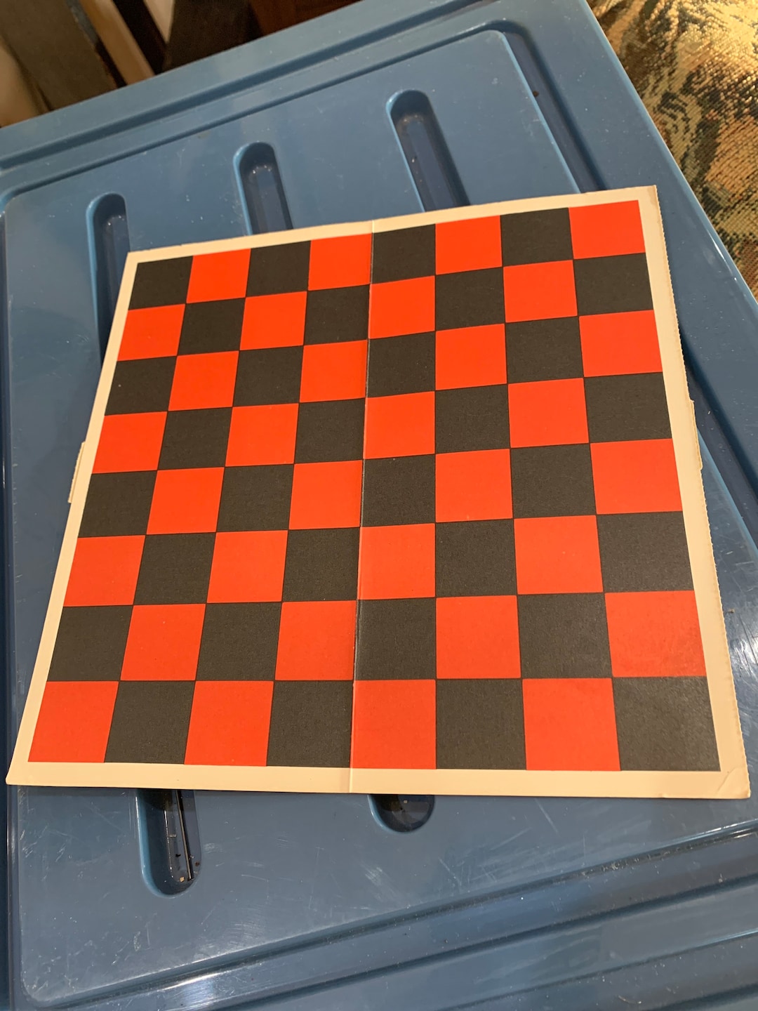 Rare Advertising 1963 Game Checkerboard U. S. Steel Cardboard 8 1/2” X ...
