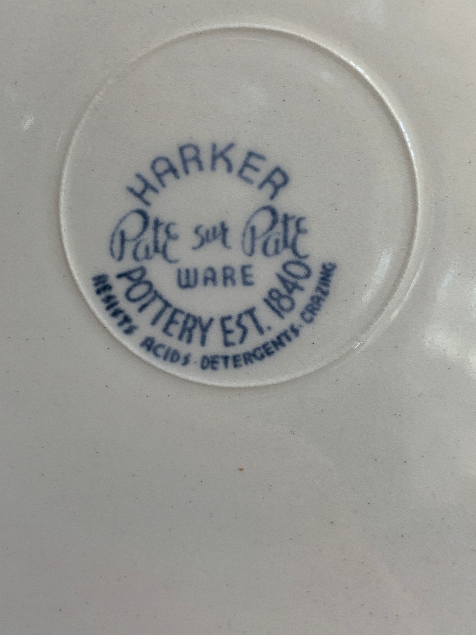 Rare 50s Harkerware Green Corinthian Chesterton W White Vintage Choose ...