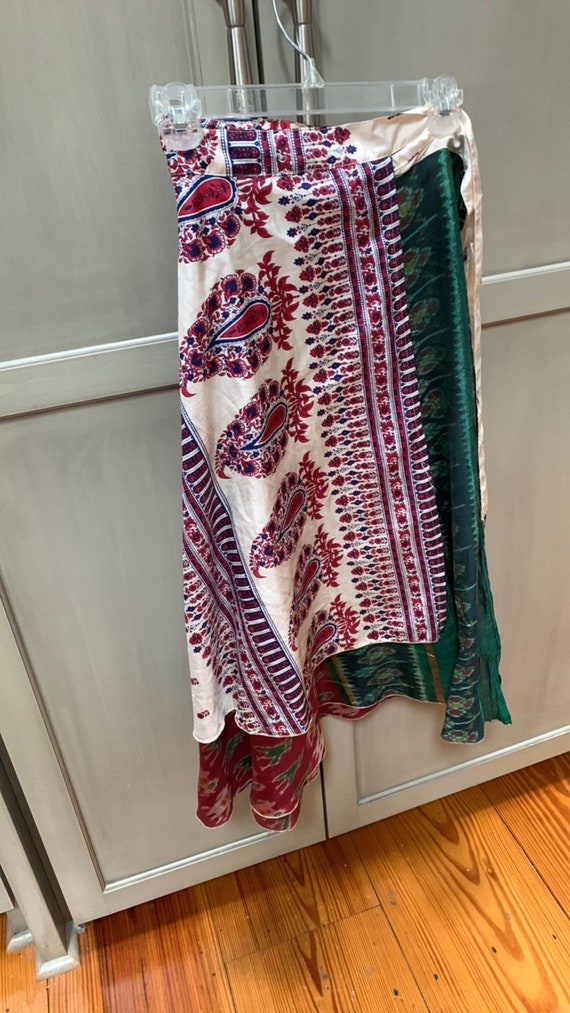 Vintage SKIRT KARIZA Lehenga Sari 100 ways to wear Wr… - Gem