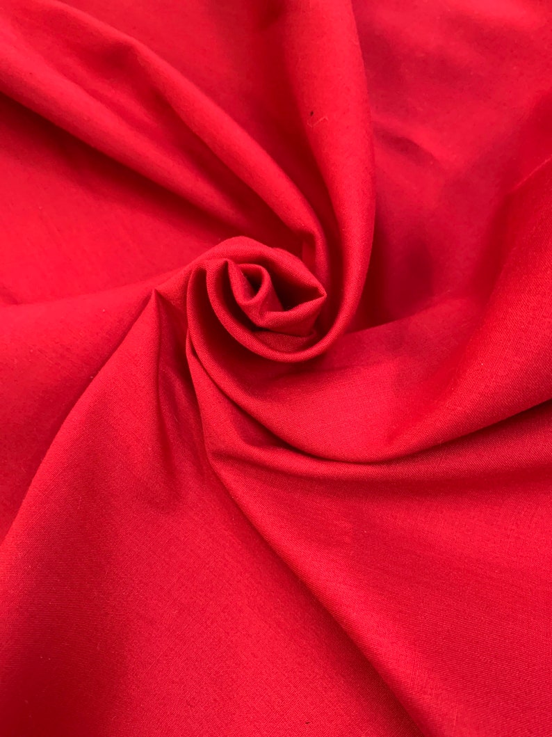 Red Cotton Fabric Piece for Making a Bow or Doll or Hat or for | Etsy